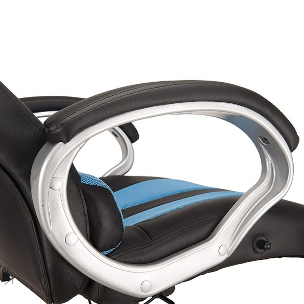 RayGar Deluxe Padded Sports Racing, Gaming & Office Chair - Blue | Free ...