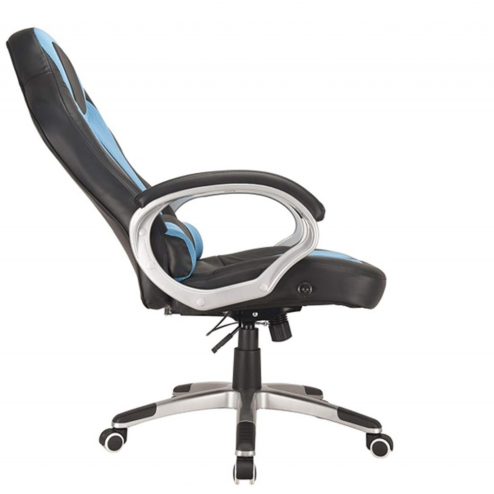 RayGar Deluxe Padded Sports Racing, Gaming & Office Chair - Blue | Free ...