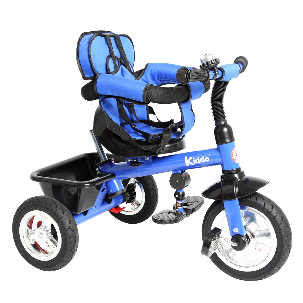 Kiddo Trike 4-in-1 Improved Smart Design with Added Features - Blue ...